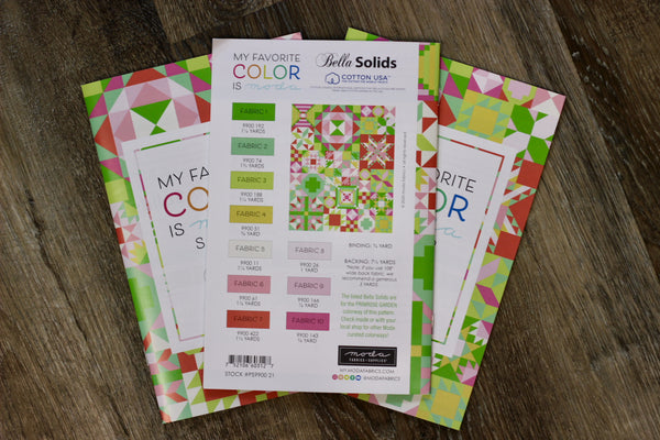 My Favorite Color is Moda Quilt Sampler Pattern | Portage Quilt House