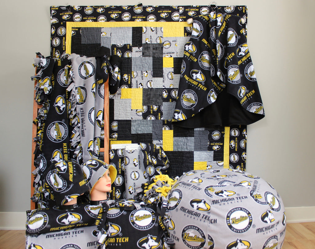 Michigan Tech Black Cotton | Portage Quilt House